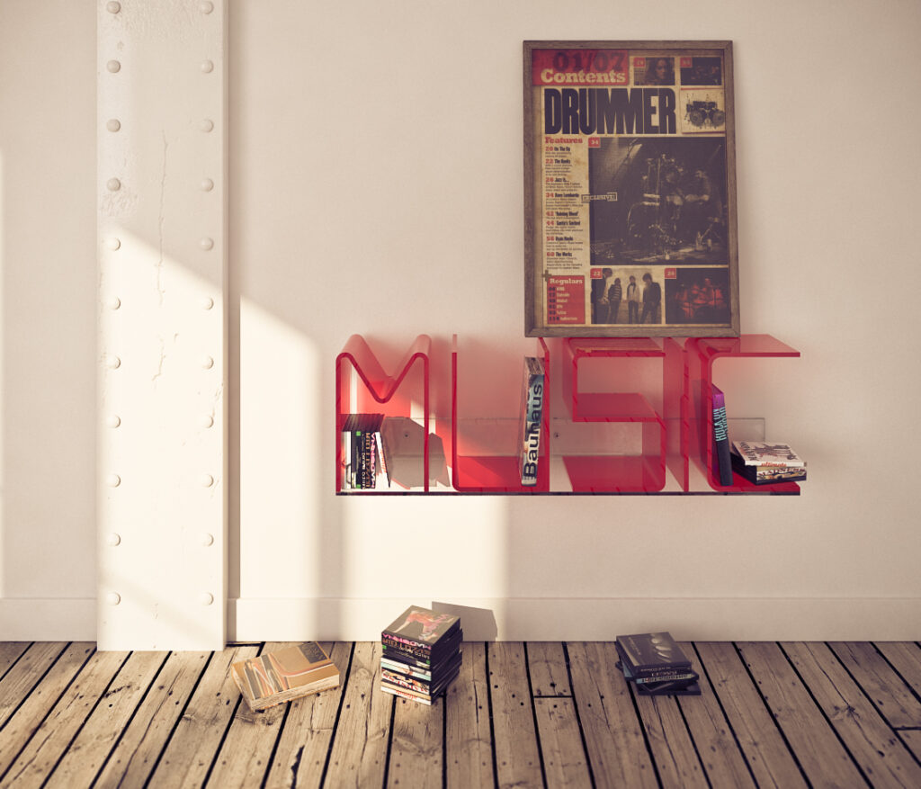 Customizable Letter Shelves