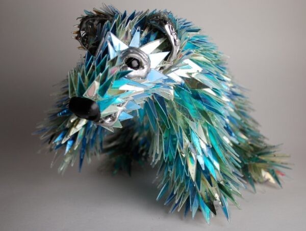 Stunning Sculptures Made from Discarded CD Fragments