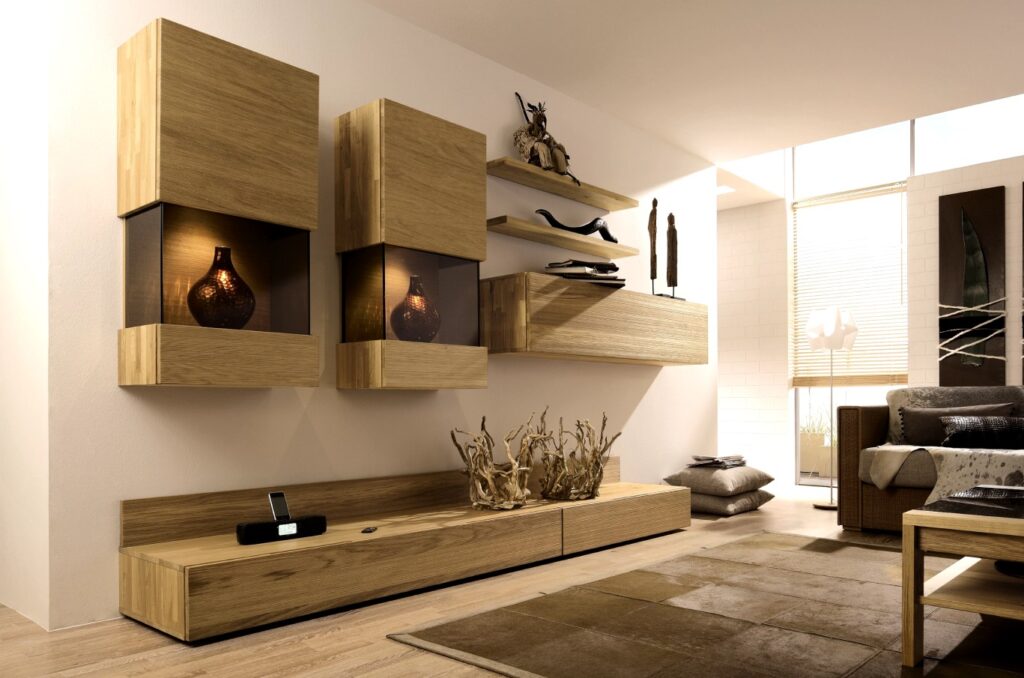 Wooden Finish Wall Unit Combinations From Hülsta