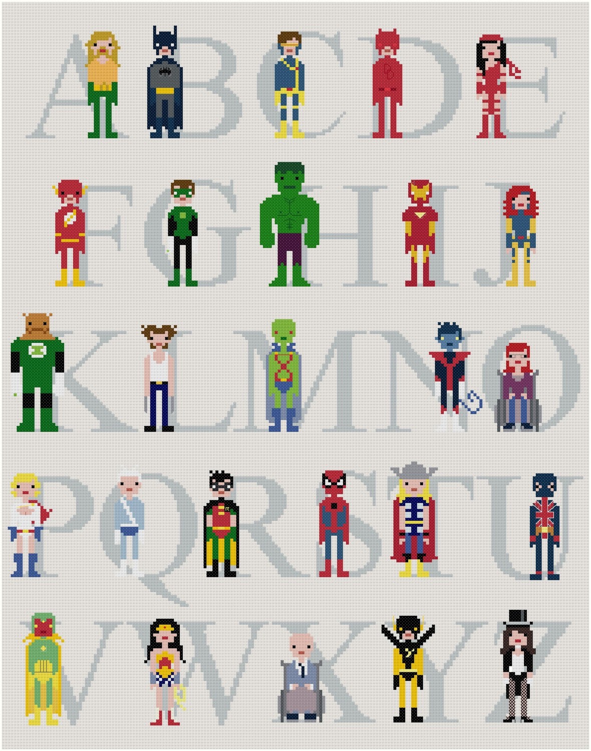 Superhero Alphabet