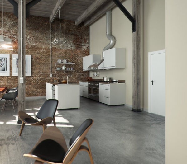 Brick Wall Studio Apartment Inspiration