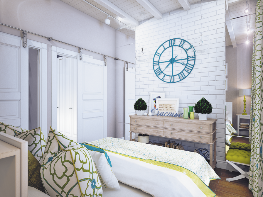 Blue clock | Interior Design Ideas