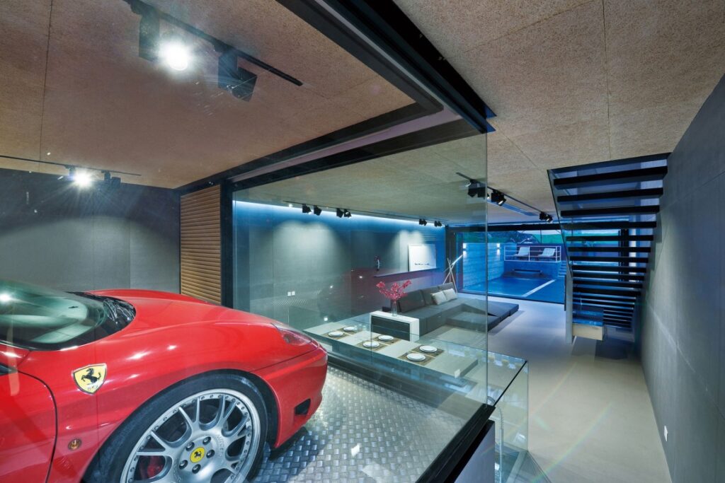 Modern Remodel in Hong Kong With A Ferrari As Focus