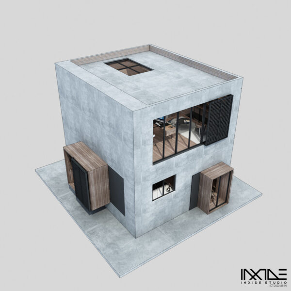 Compact Modern House Made from Affordable Materials