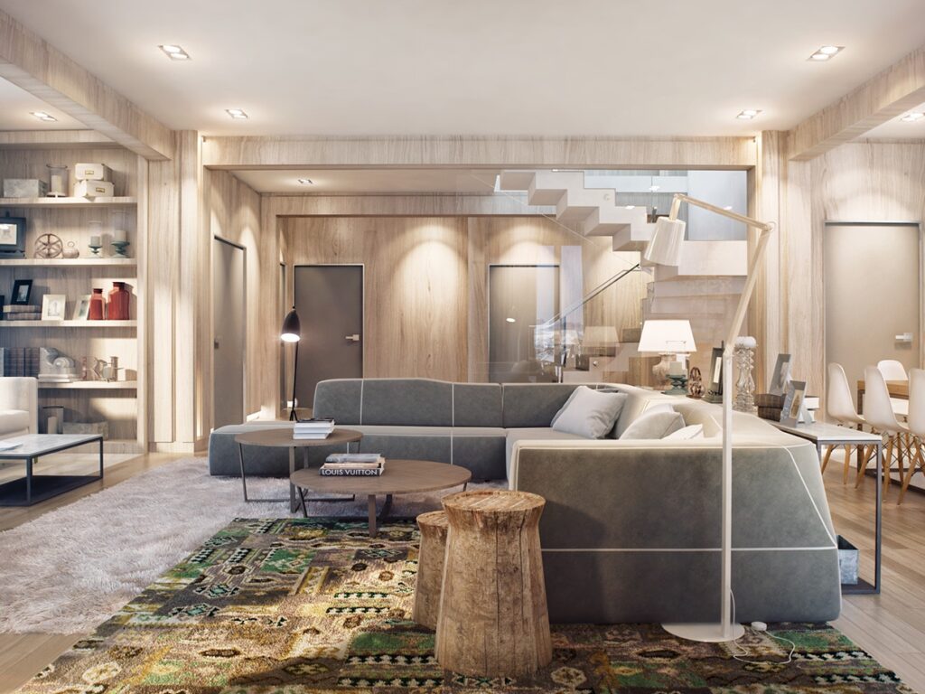 Interior Design Close To Nature: Rich Wood Themes And Indoor Vertical ...