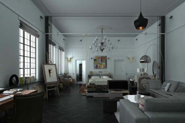 3 Distinctly Themed Apartments Under 800 Square Feet with Floor ...