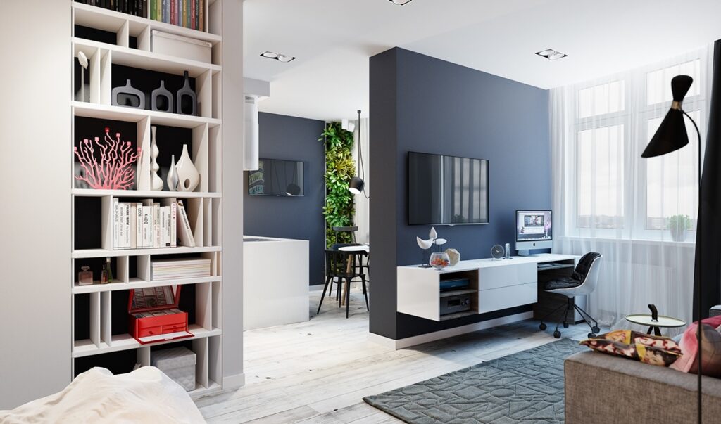 Living and Sleeping Areas Exist in Harmony in these Comfortable Studio ...