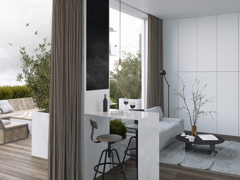 3 Open Studio Apartment Designs