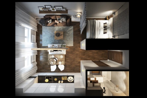 Classy Studios with Subtle, Stylish Accents