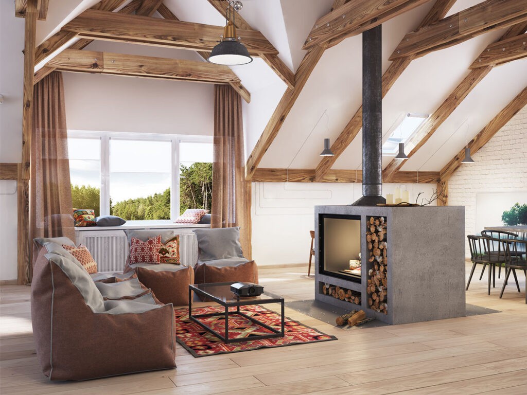 4 Stylish Homes with Slanted Ceilings