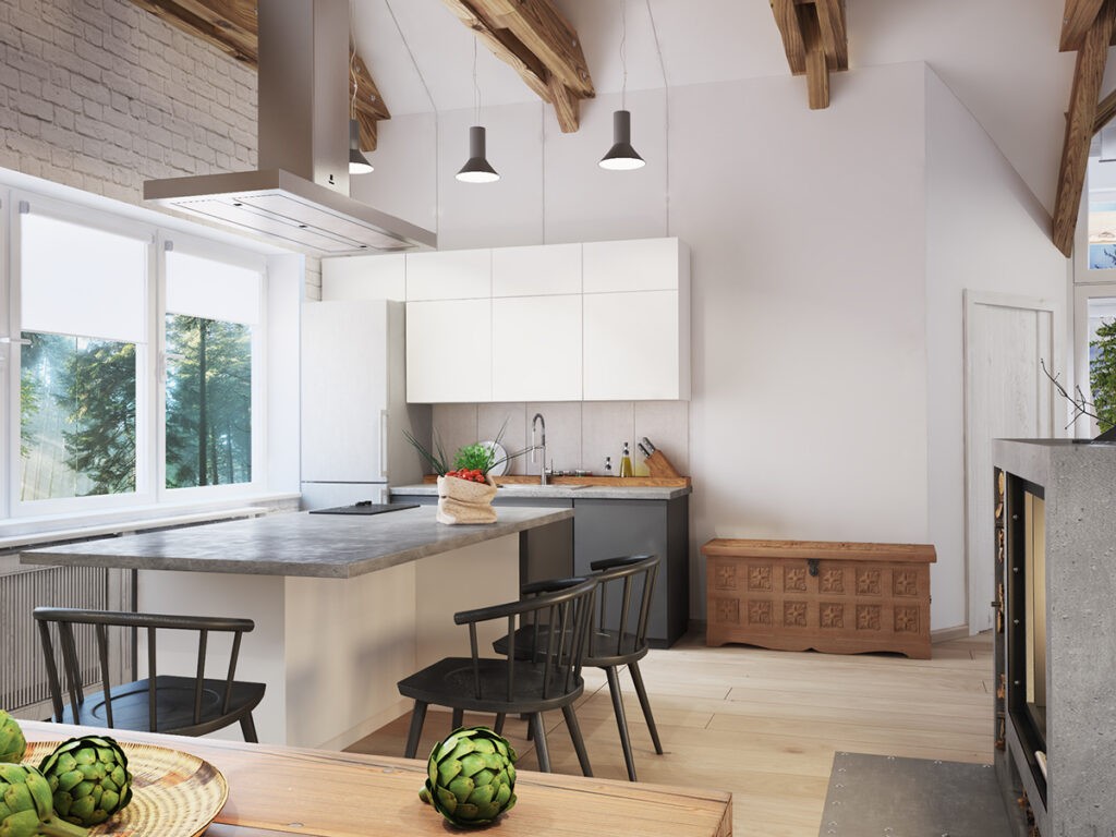 4 Stylish Homes with Slanted Ceilings