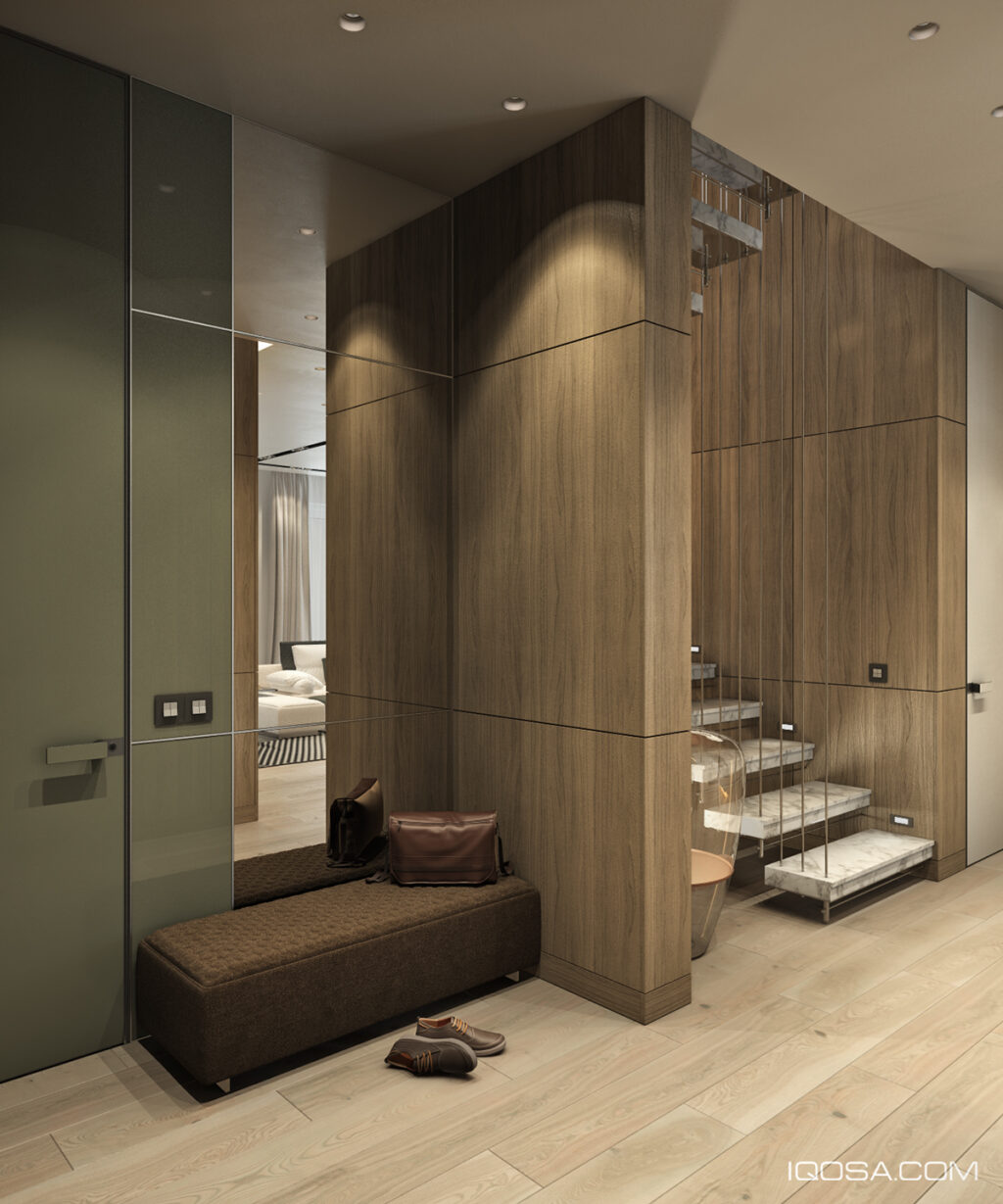 A Moscow House Uses Texture to Create Interest