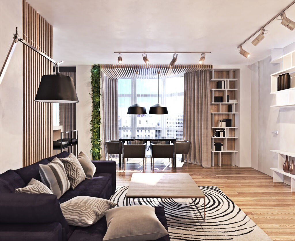 A Contemporary Apartment with Lots of Open Space