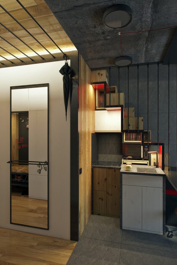Micro Home Design: Super Tiny Apartment of 18 Square Meters