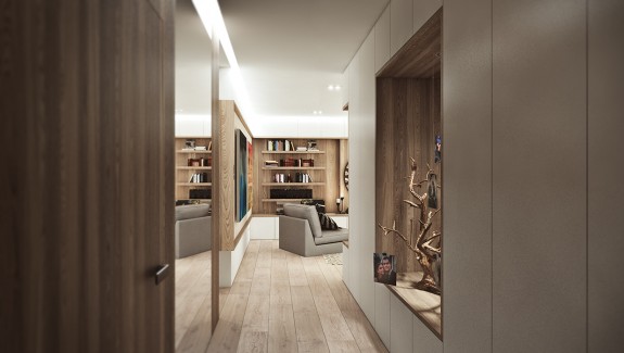 wood-panel-display-nook | Interior Design Ideas