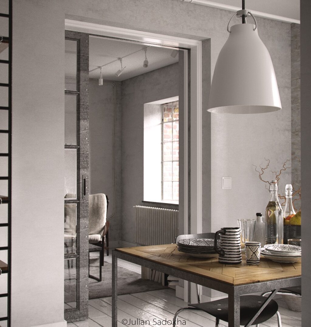 A Cool Grey Interior for a Free Spirit