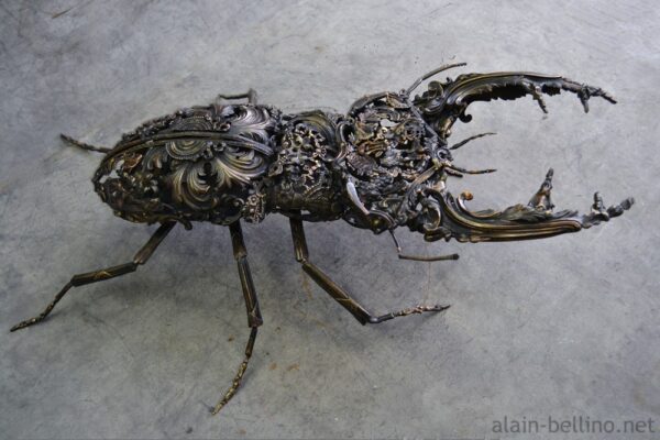 Amazing Metal Sculptures Made From Reclaimed Bronze Ornaments