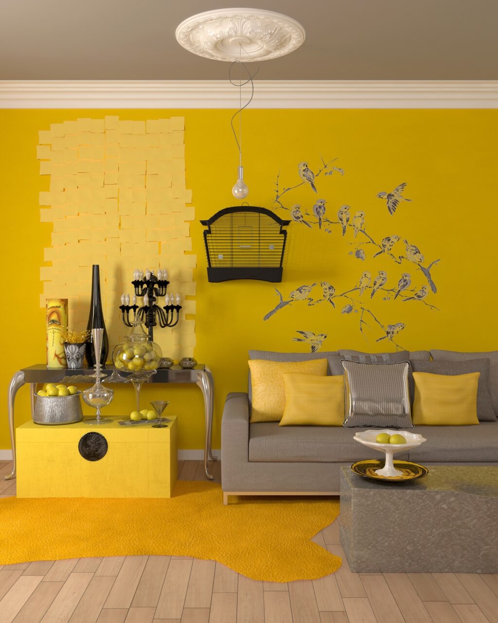 25 Gorgeous Yellow Accent Living Rooms