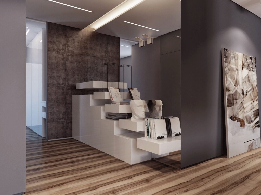 Two Apartments With Sleek Grayscale Interiors