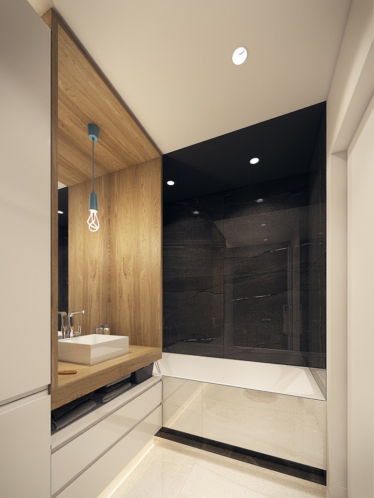 dramatic bathroom decor | Interior Design Ideas