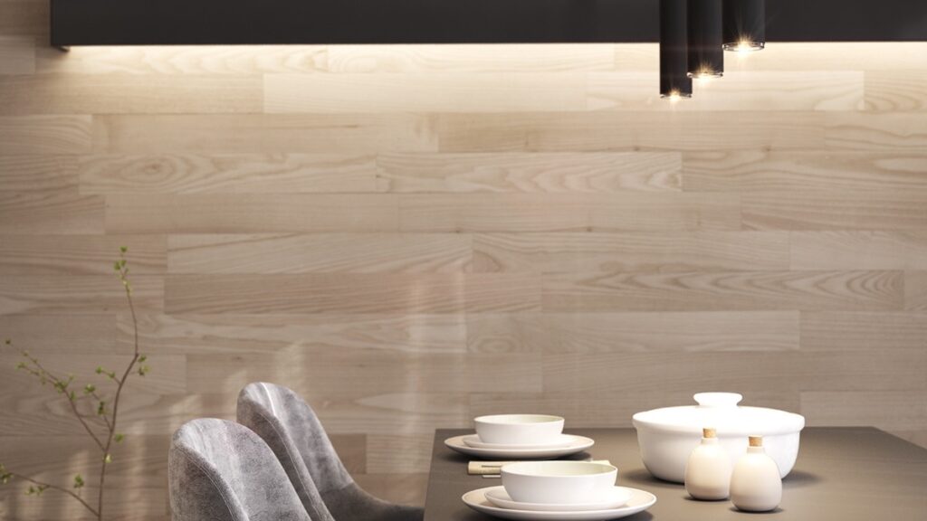 light horizontal wall paneling | Interior Design Ideas