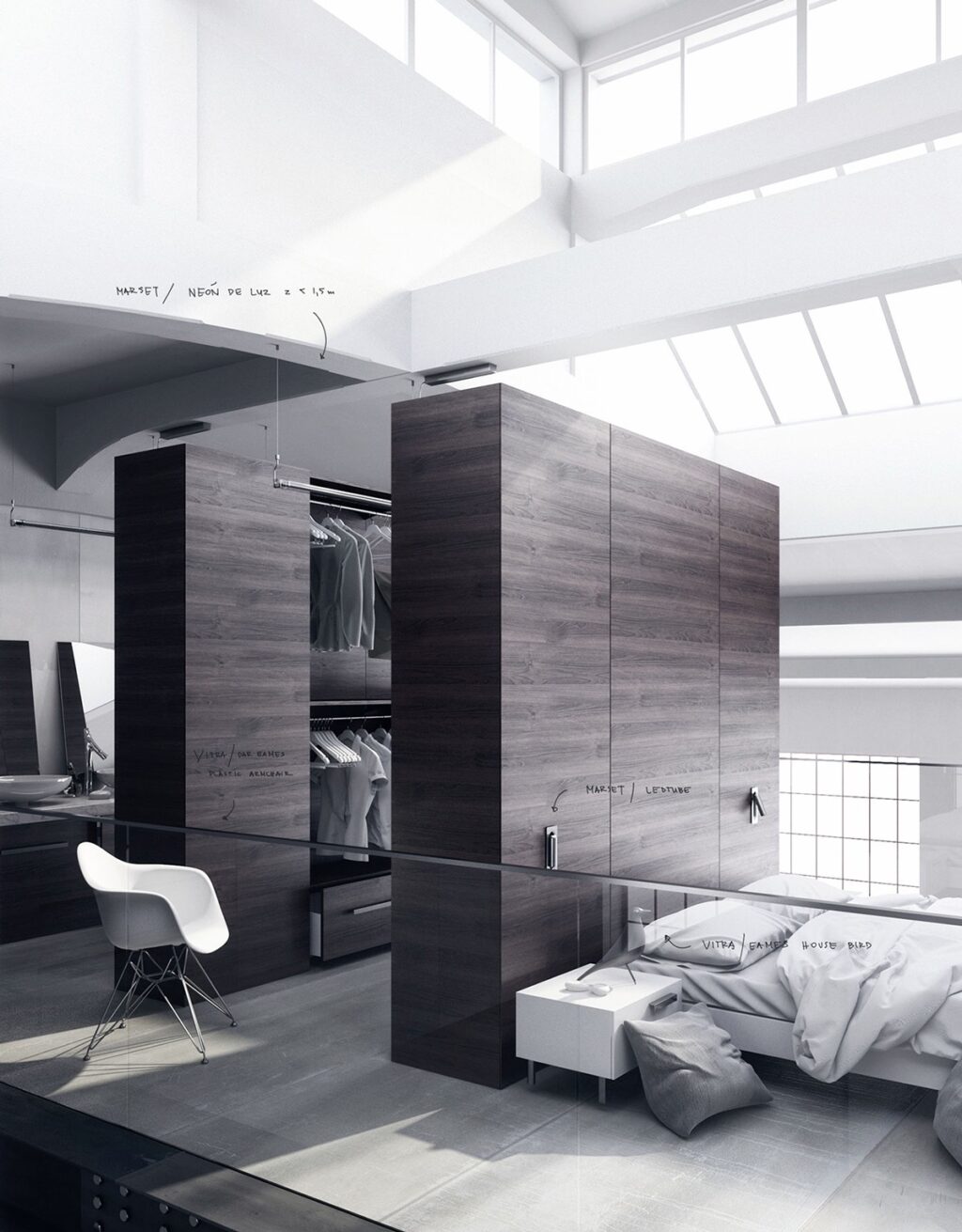 20 Beautiful Examples Of Bedrooms With Attached Wardrobes