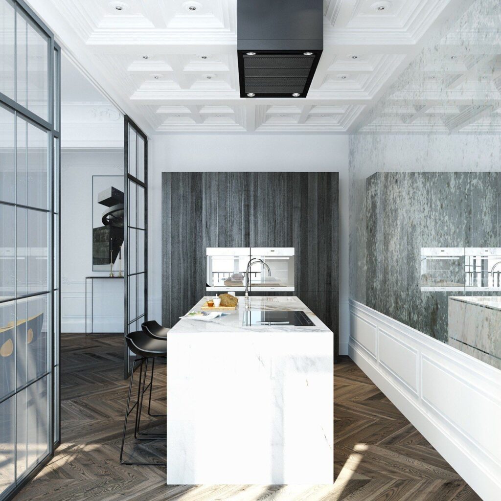 Modern Decor Meets Classical Features in Two Transitional Home Designs