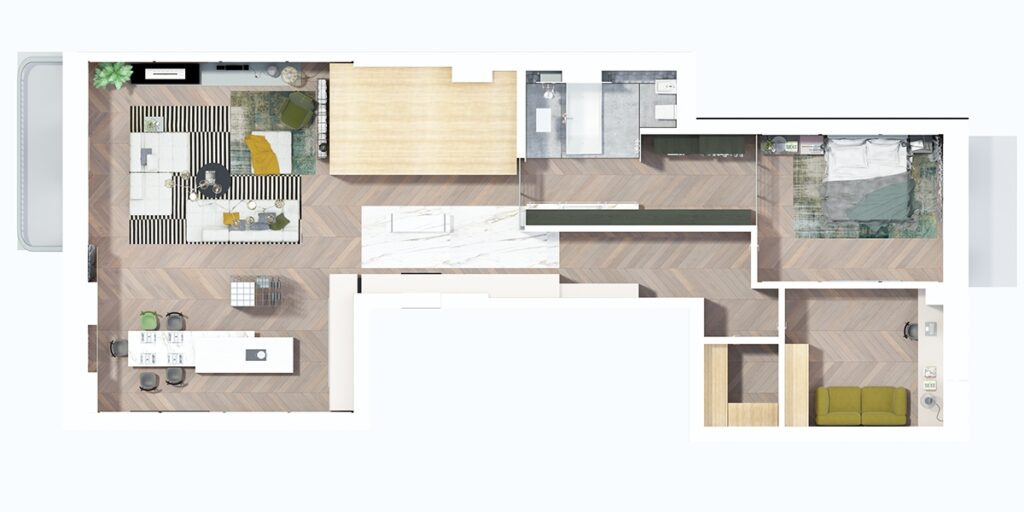 Modern Decor Meets Classical Features in Two Transitional Home Designs