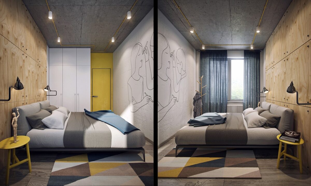 Colour-blocking: Creating room in small spaces