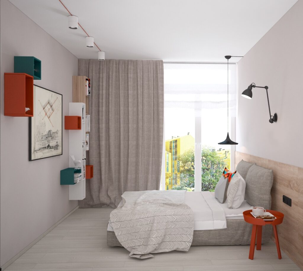 Colour-blocking: Creating room in small spaces