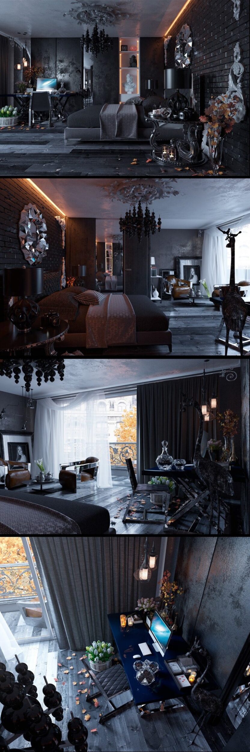 These Dark Bedrooms Will Put You In A Dream-Like State