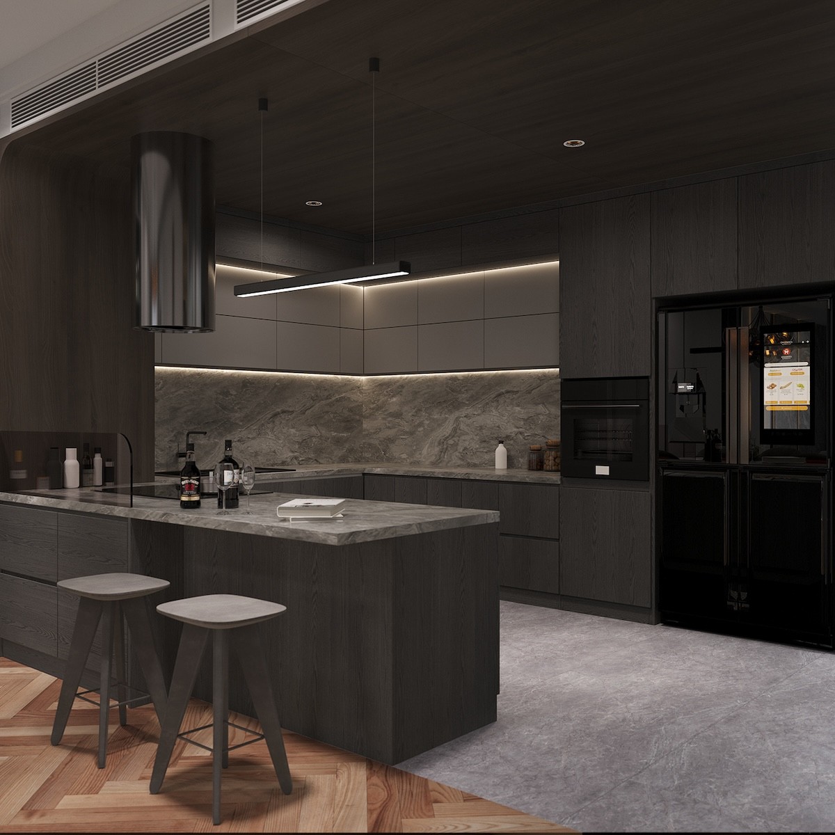 35 Black Kitchen Designs to Inspire Darker Renovation Ideas