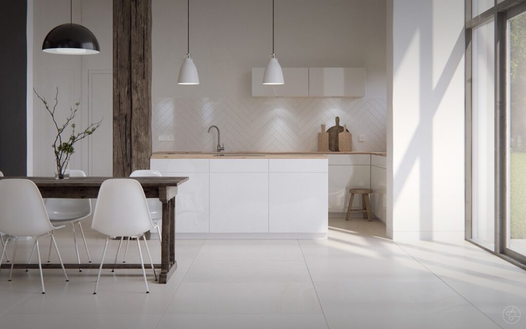 50 Modern Kitchen Designs That Use Unconventional Geometry