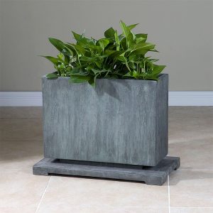 large rectangular concrete planters | Interior Design Ideas