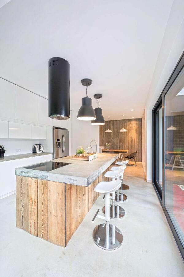 rustic chrome kitchen black cylinder extractor fan | Interior Design Ideas