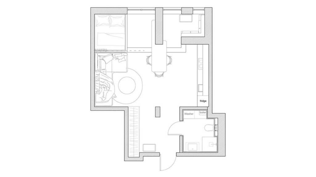 3 Small Apartments That Rock Uncommon Color Schemes [With Floor Plans]