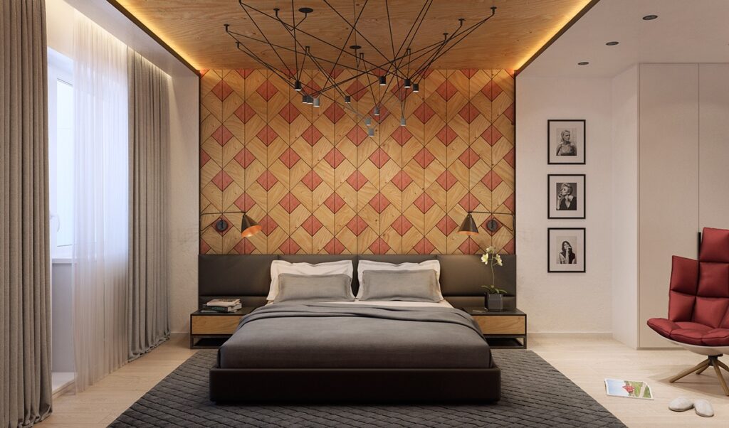 Wooden Wall Designs: 30 Striking Bedrooms That Use The Wood Finish Artfully