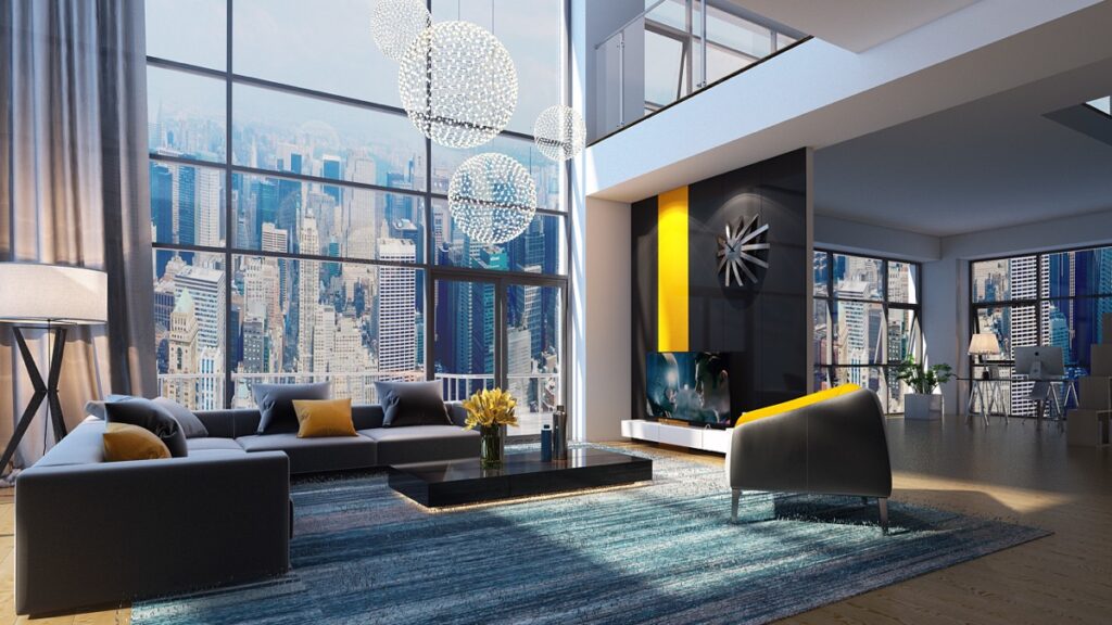 30 Double Height Living Rooms That Add An Air Of Luxury