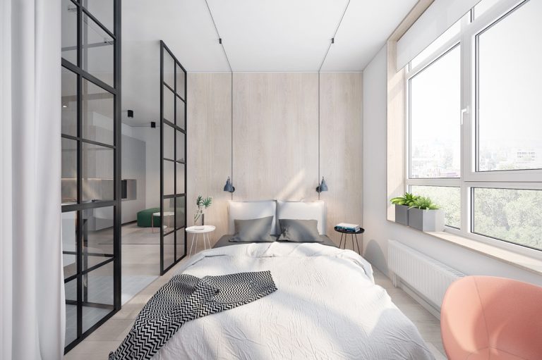 light-bedroom-glass-paned-windows | Interior Design Ideas