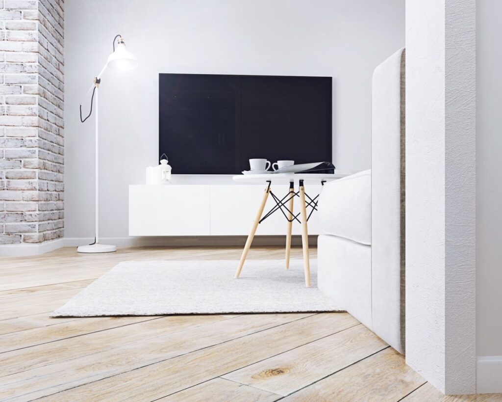 scandinavian inspired apartment with whitewashed brick walls | Interior ...
