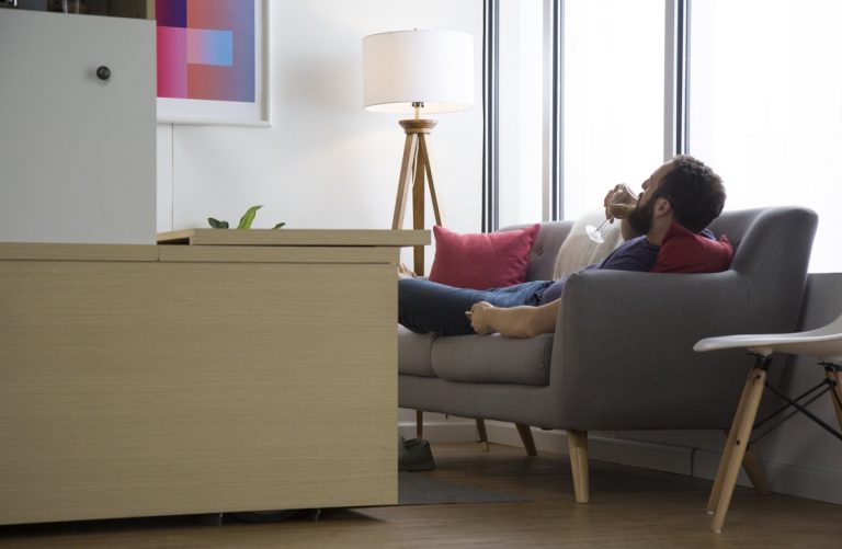 A Super Space Saving Solution for Small ApartmentsInterior Design Ideas.