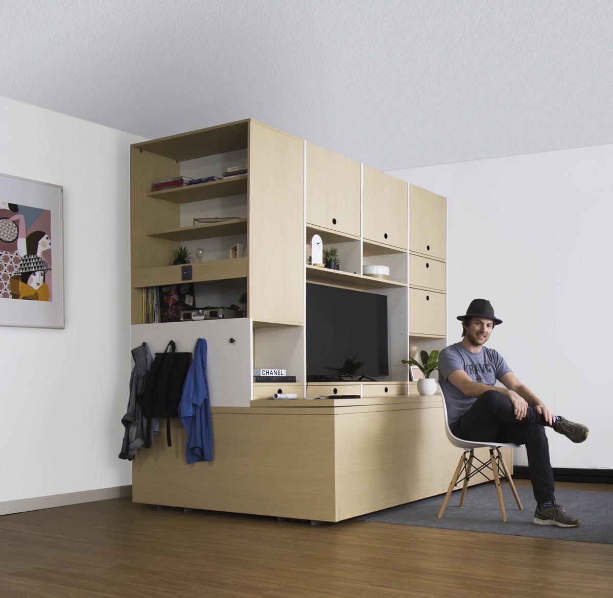 A Super Space Saving Solution for Small ApartmentsInterior Design Ideas.