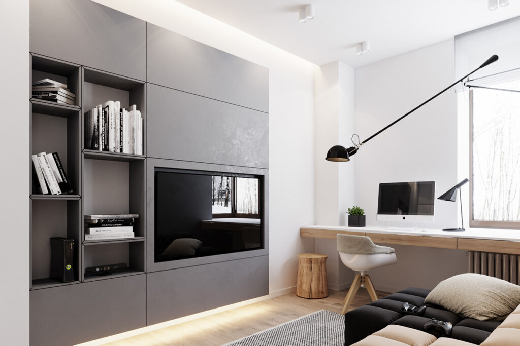 hinged reading lamp | Interior Design Ideas
