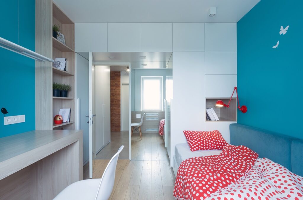 Double Bedroom L-Shaped Home Design: 2 Examples With Floor Plans