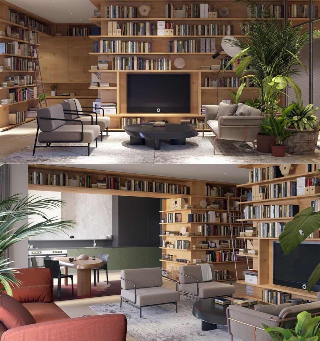Living Rooms for Book Lovers
