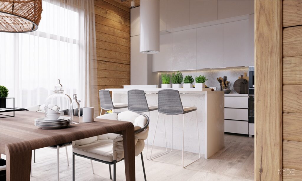 Two Homes with Lots of Beautiful, Natural Wood