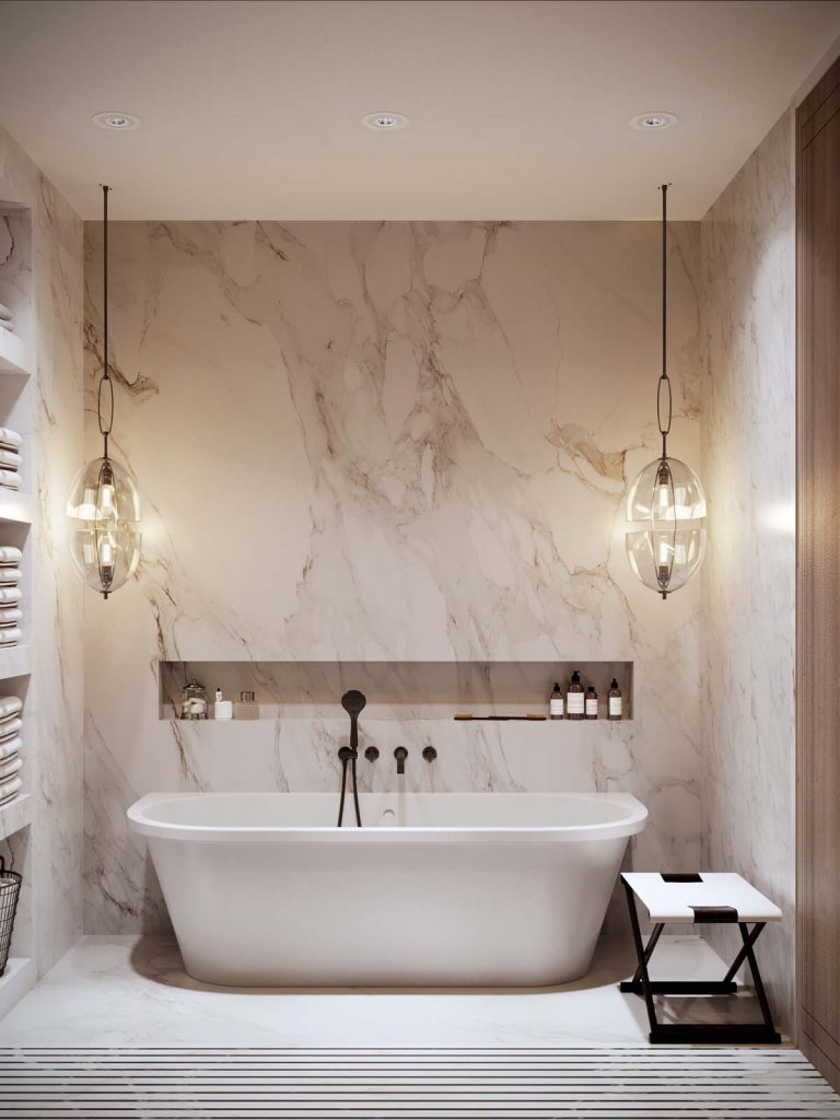 deep porcelain tub | Interior Design Ideas