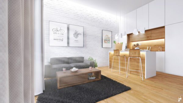 Small open plan apartment | Interior Design Ideas