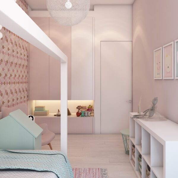 pink kids wallpaper | Interior Design Ideas