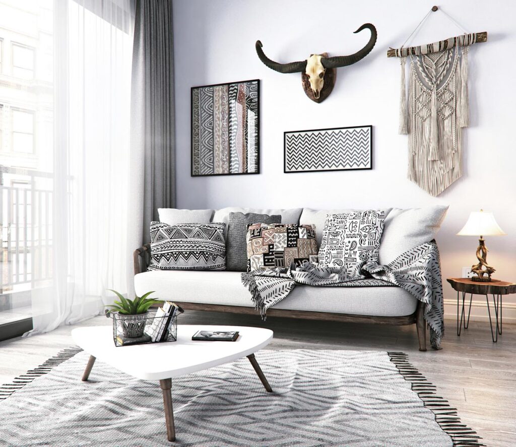 Modern Monochrome Tribal Decor